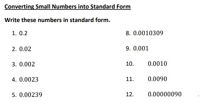 Standard Form – Minimally Different