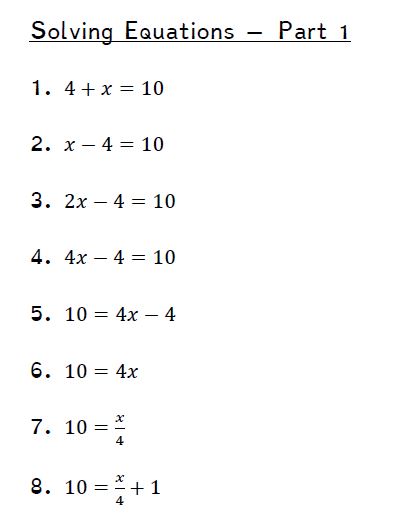 Solving Equations – Minimally Different