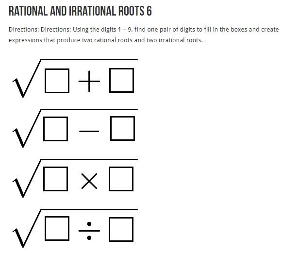 Teaching Surds – Part 3 – Minimally Different